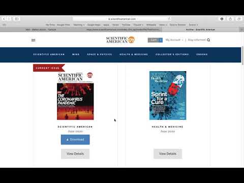Finding Purchased Scientific American Issues