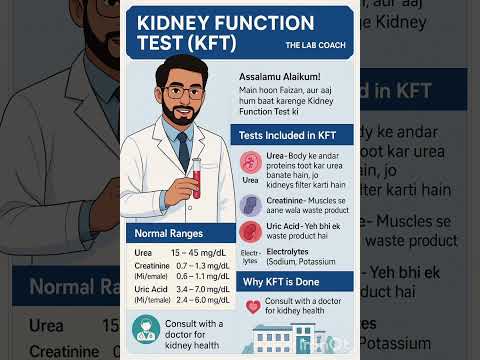KFT Test | Kidney Function Test in Urdu | Lab Test Explained | The Lab Coach – Faizaan