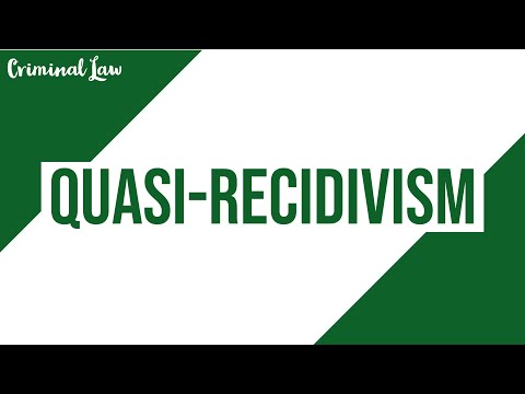 [Article 160] Quasi-Recidivism; Criminal Law Discussion