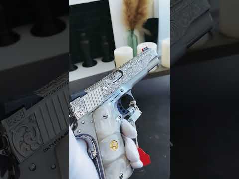 COLT 1911 COMPETITION CUSTOM ENGRAVED AND HIGH POLISHED WITH CUSTOM GRIPS