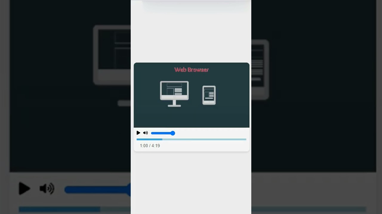 Custom video audio player using html cas and javascript #html #css #javascript #codinglife