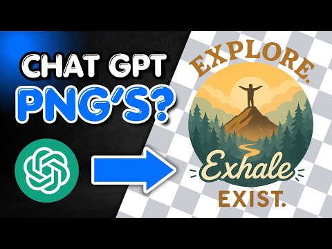 ChatGPT Can NOW Create Transparent PNGs! Here's How to Use It!
