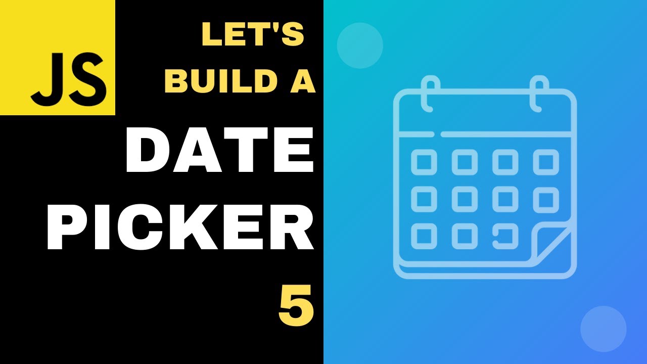 Let's Build a Datepicker: 05 - Displaying the correct year and month range (Javascript, ES6)