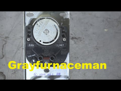 How to wire the Honeywell fan and limit switch for the gas or oil furnace