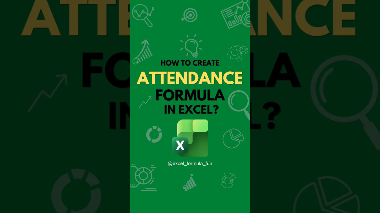 HOW TO CREATE ATTENDANCE TRACKER IN EXCEL? 🤔 #excel #excelhacks #exceltips #excel_formula_fun