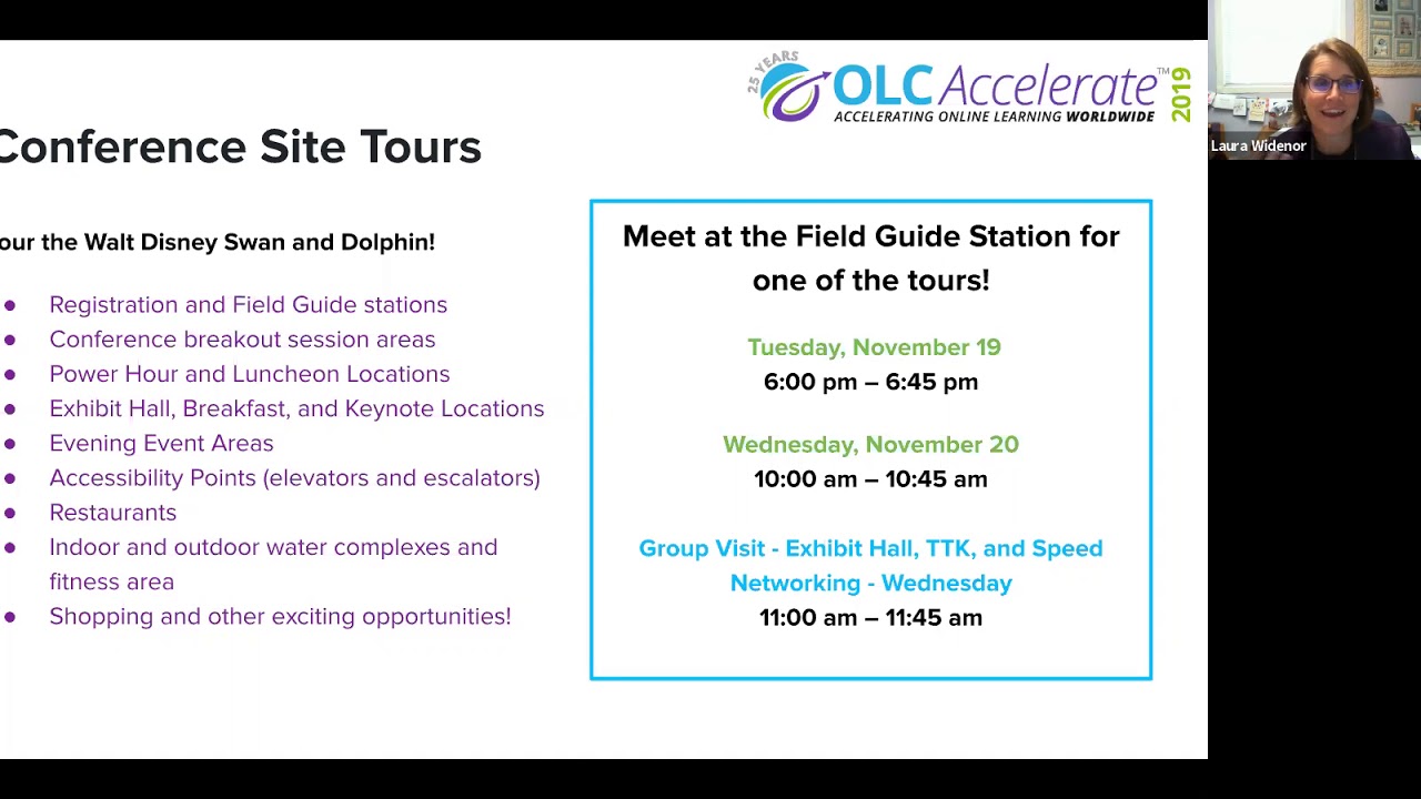 OLC Accelerate 2019 Field Guide Orientation
