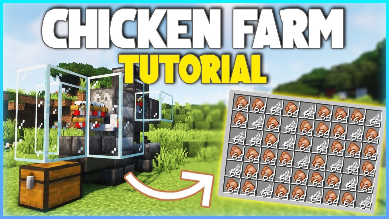 Minecraft EASY Automatic Chicken Farm Tutorial! 1.20+