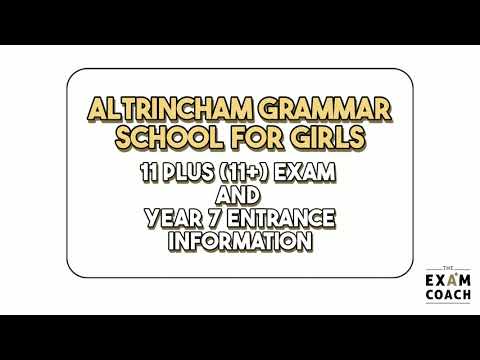 Altrincham Grammar School for Girls 11+ (11 Plus) Exam Information and Admissions For Year 7 Entry