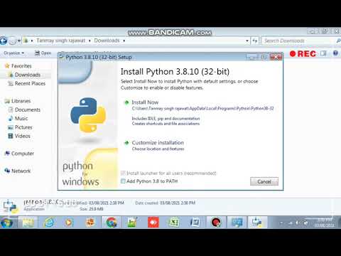 How to download python in window 7 on laptop or PC