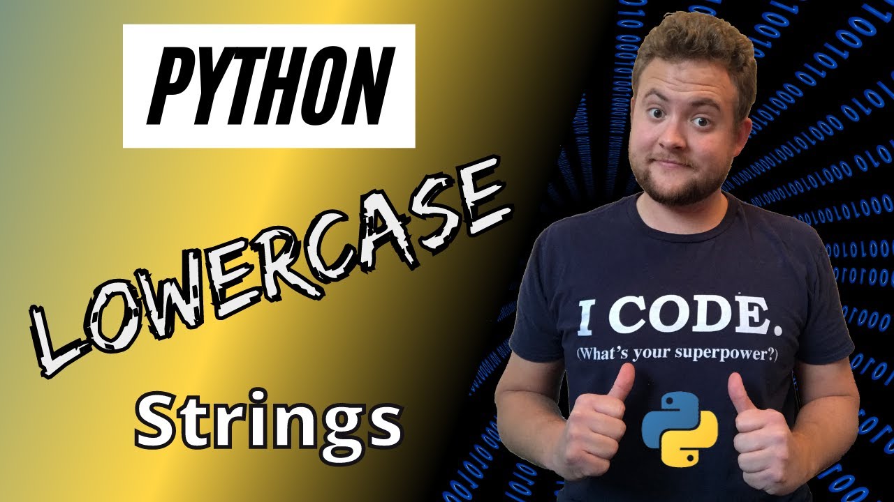 How To Make A String Lowercase In Python