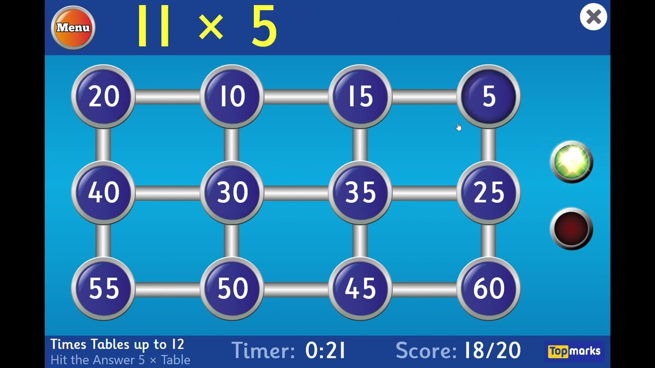 Hit the Button 5 Times Tables.