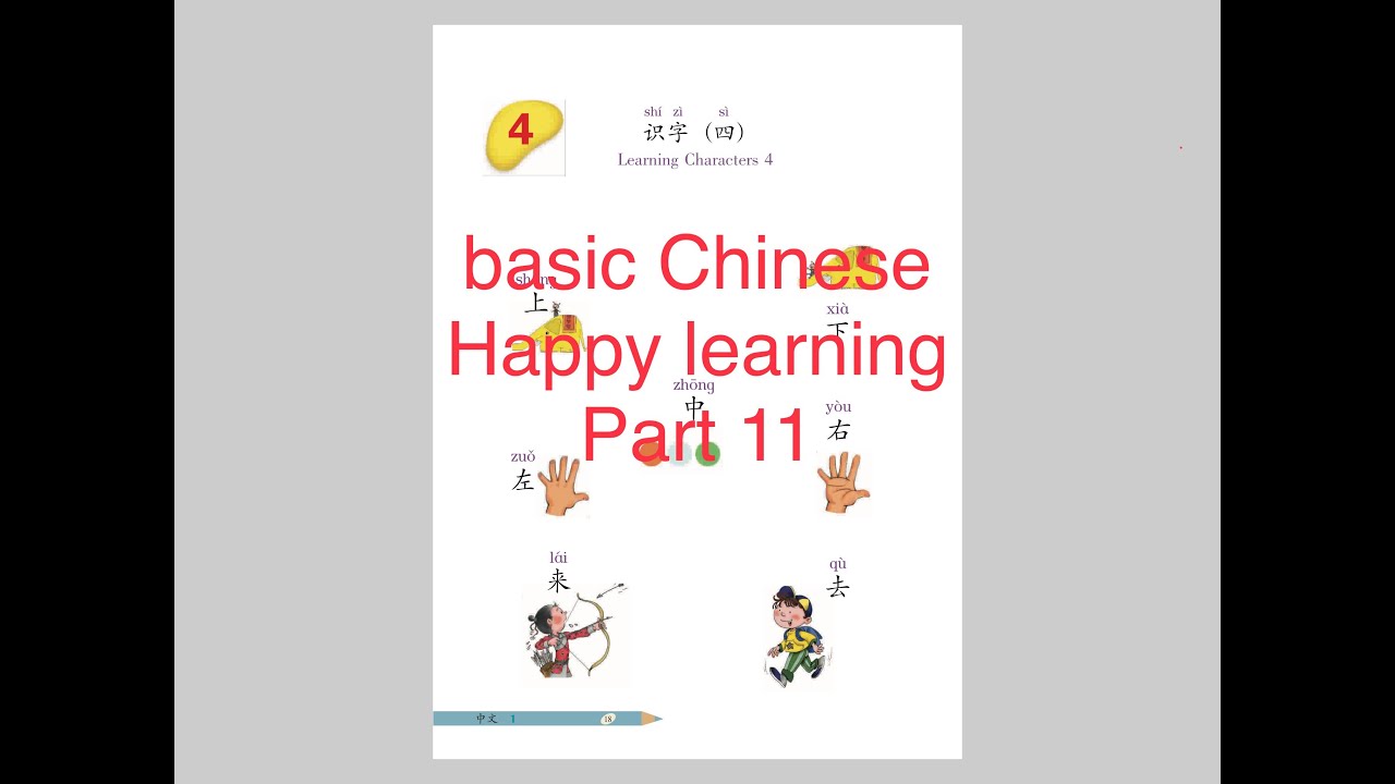 Part 11|basic Chinese|learning Chinese stroke|pinyin
