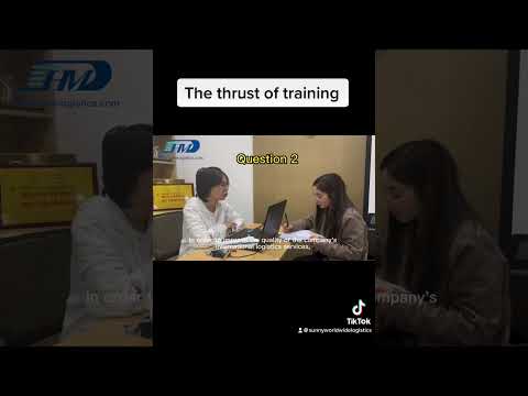 The thrust of training