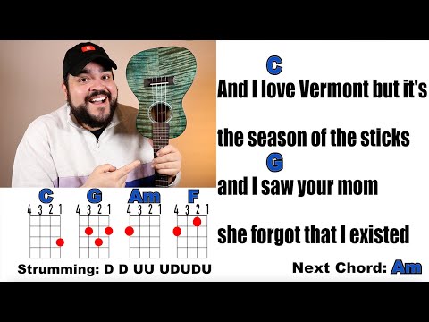 STICK SEASON - Noah Kahan (Ukulele Play Along with Chords and Lyrics)