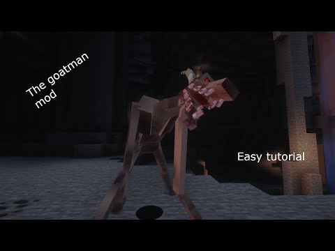 How to get the goatman mod for Minecraft | Easy tutorial