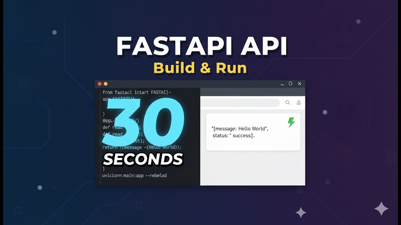 Python FastAPI Tutorial: Build an API in UNDER 30 Seconds!