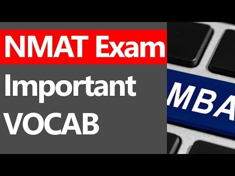 NMAT IMPORTANT VOCAB WORDS [WINDOW 2]