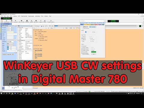WinKeyer USB CW HRD Digital Master 780 Settings