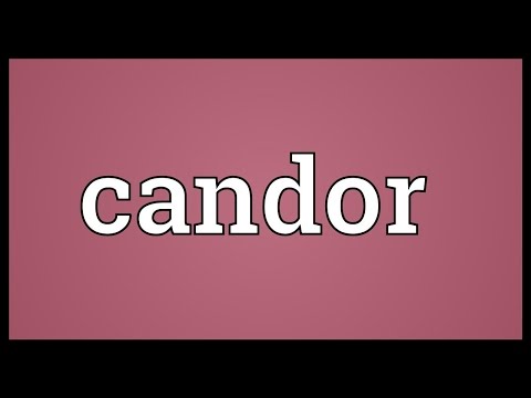 Candor Meaning