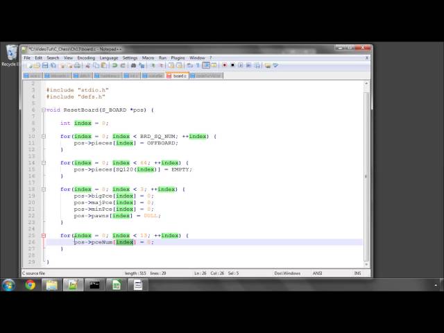 Programming a Chess Engine in C: Position Setup and Board Reset | Galaxy.ai