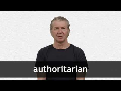How to pronounce AUTHORITARIAN in American English