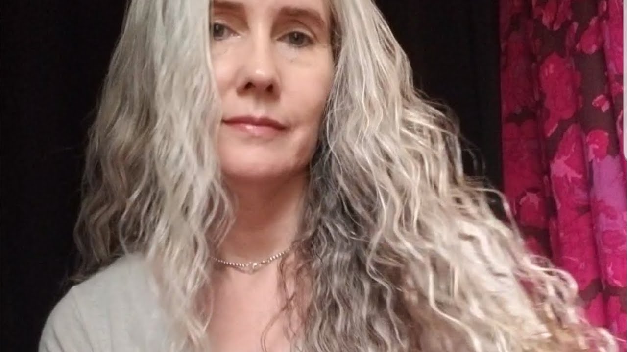 I'm just a hair model, modeling my unusual naturally white/blonde hair.