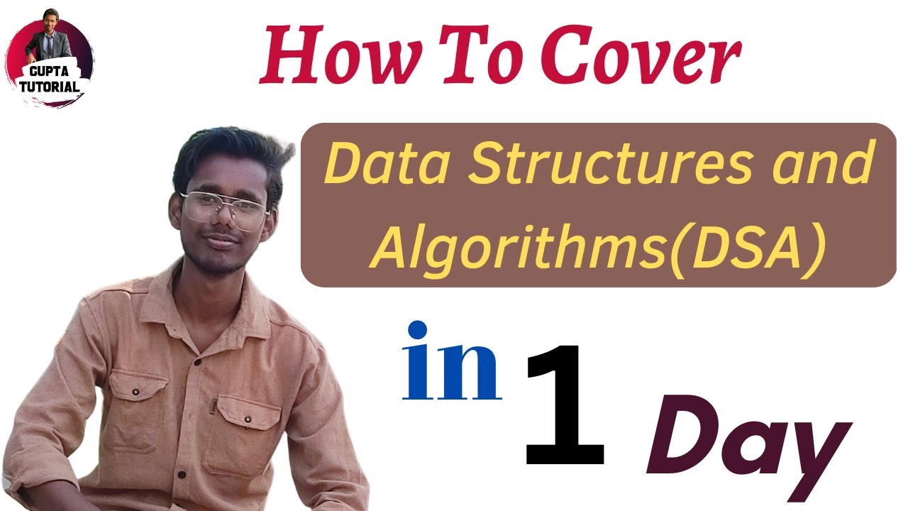 How to cover Data Structures and Algorithms(DSA) in 1 day || important questions ||