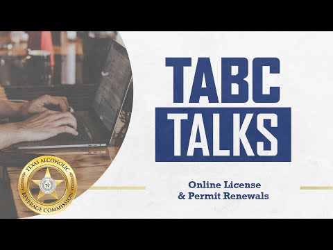 TABC Talks - Online License & Permit Renewals