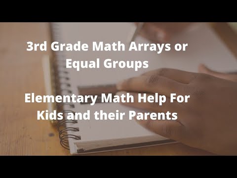 3rd Grade Math Arrays or Equal Groups: Elementary Math for Kids and their Parents