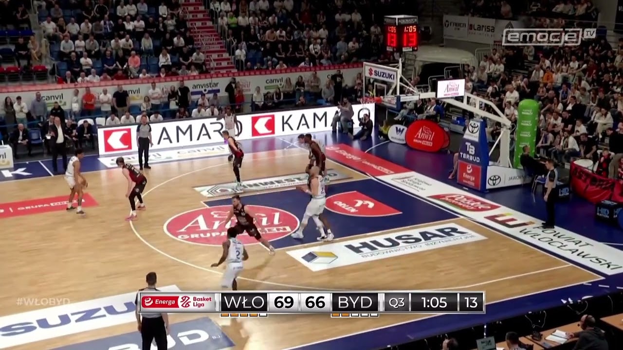 Jak szalony Victor Sanders porywa Włocławek - SuperBasket