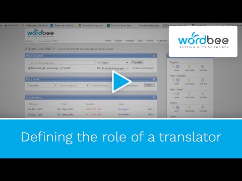 Defining the role of a translator, a reviser and a DTPer in Wordbee