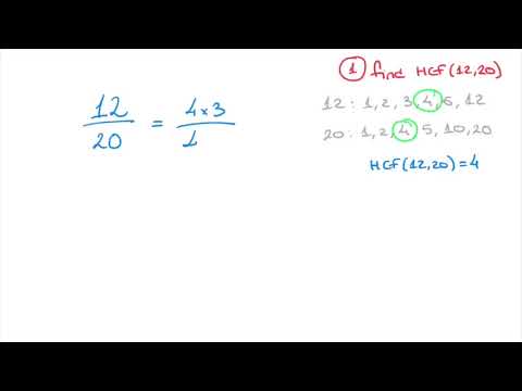Fractions - How to Simplify Fractions using the Highest Common Factor - Tutorial 1