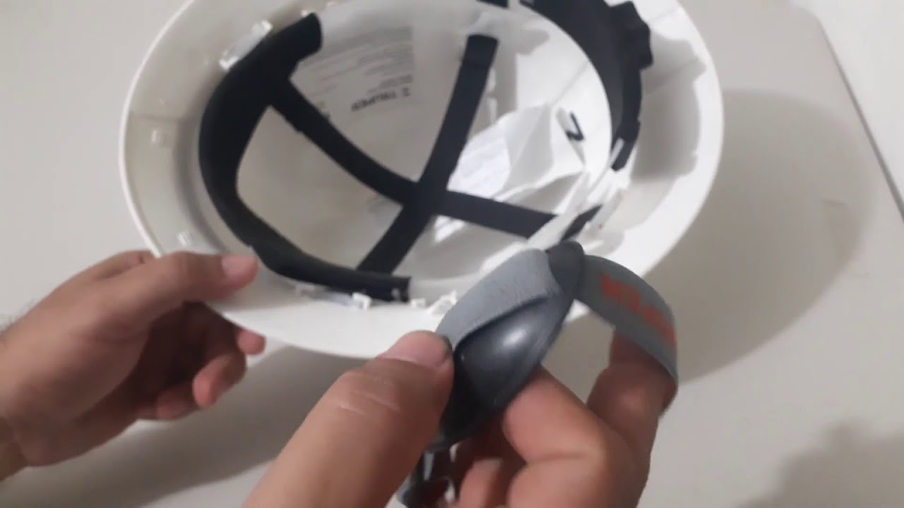 Chin strap for industrial safety helmet
