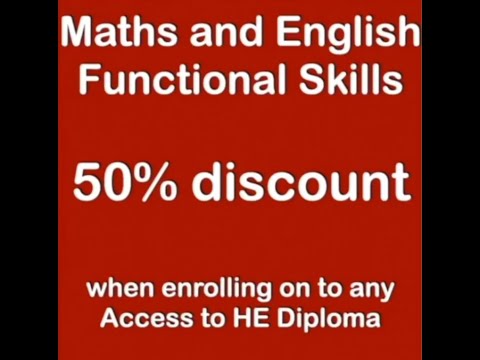Functional Skills Maths and English 50% Discount