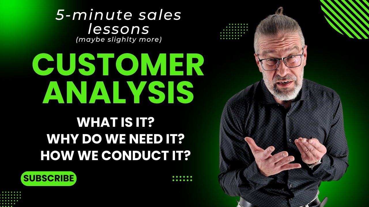 Customer Analysis - What, Why and How to do it #customer #analysis