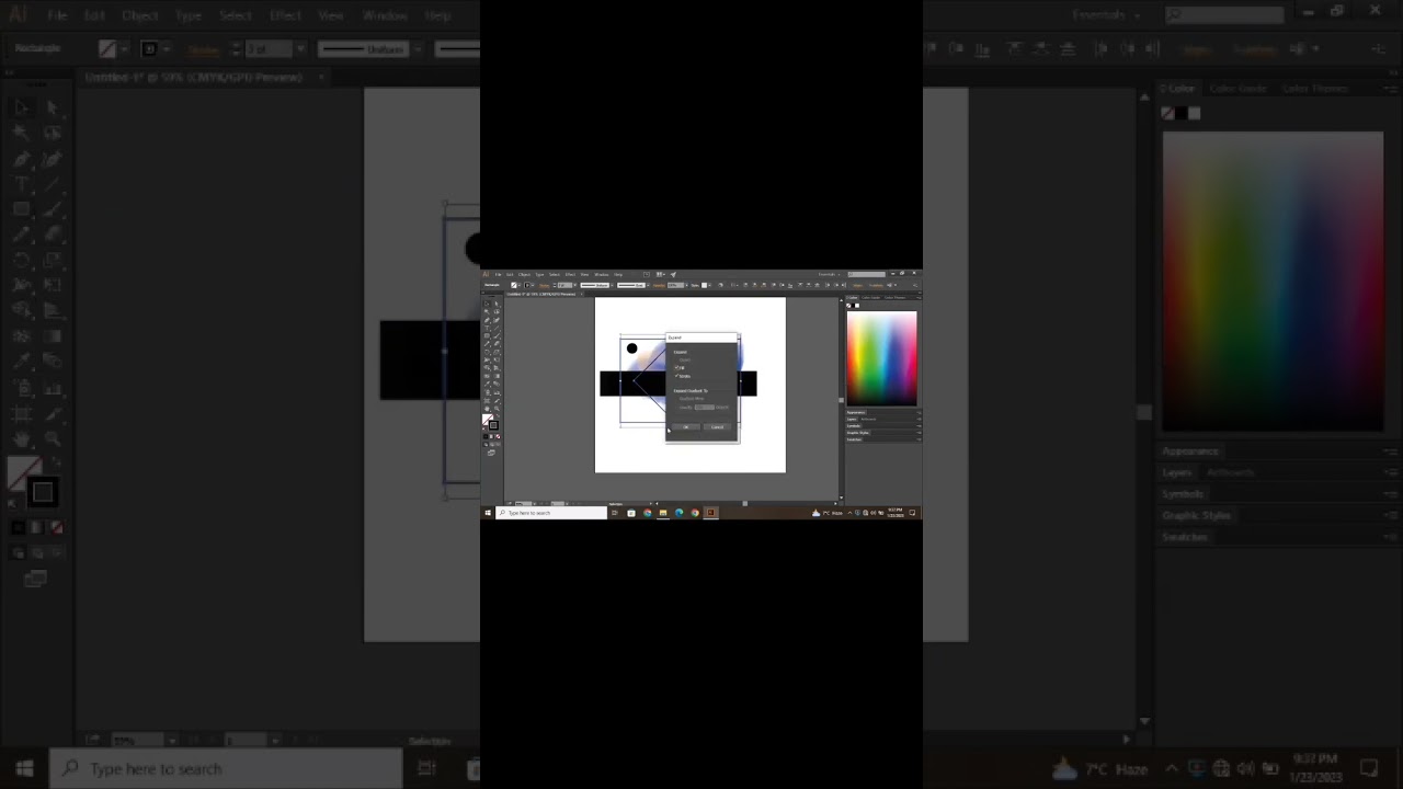 How to make a Watercolor logo design in illustrator easily #graphicdesign #illustrator