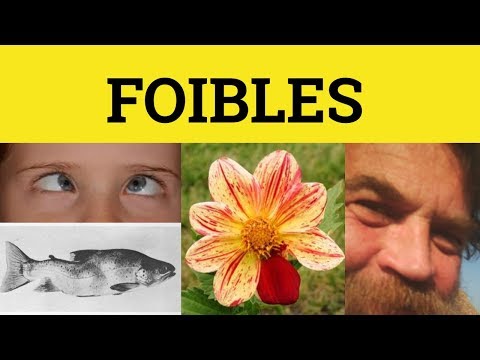 🔵 Foible Meaning - Foibles Examples - Foible Definition - Define Foibles - English Vocabulary