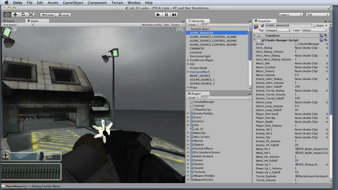 Unity Interface Overview for Game Audio