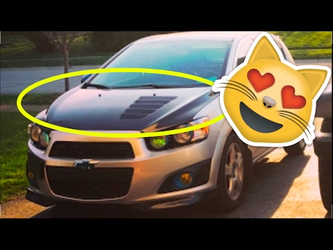 Chevy Sonic CF Hood Install