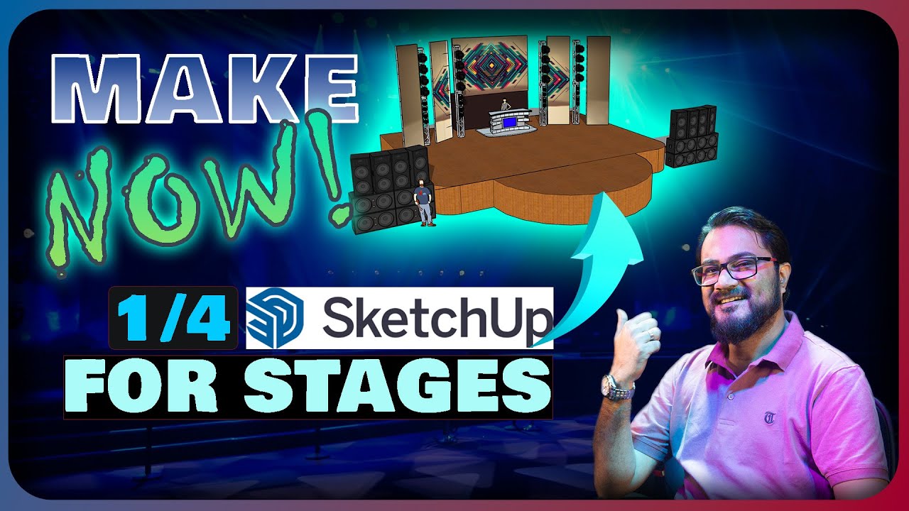 How to start making 3D Stages [1/4]  @SketchUp  WEB | FREE 3D Design Tool !