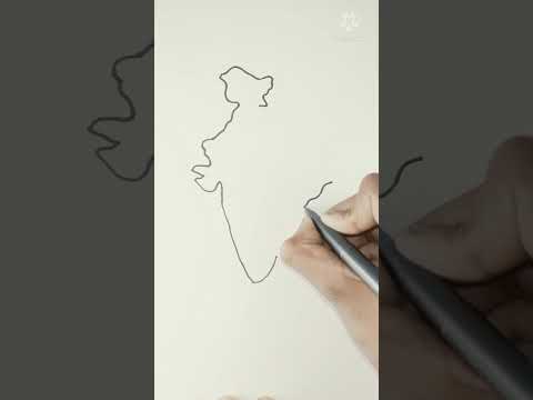 Indian map drawing easy 🥰🤗#drawing #shorts #map#easy #shorts l Super'b drawing