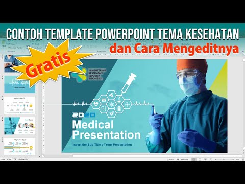 Contoh Template PowerPoint Gratis Tema Medical dan Cara Editnya