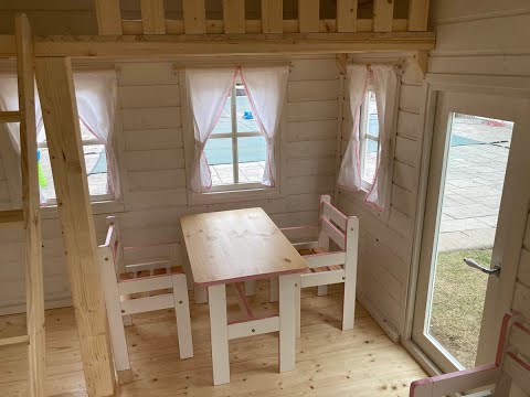 Kids Playhouse Interior by WholeWoodPlayhouses