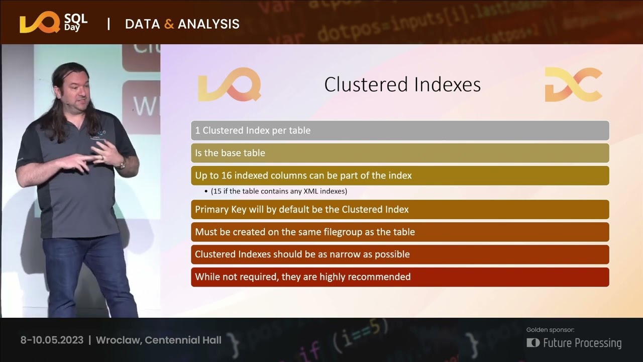 SQL Day 2023 - SQL SERVER INDEXING - Denny Cherry