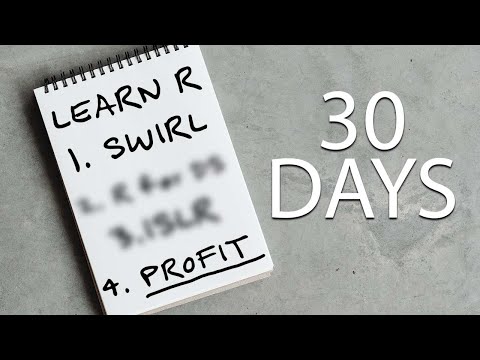 Learn R fast | 30 day R learning plan (free materials)
