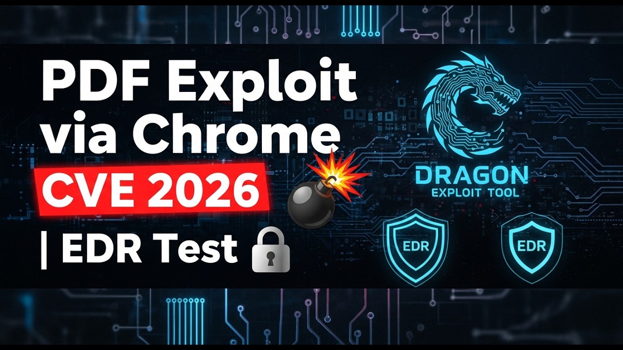 🔥 PDF Exploit via Chrome CVE 2026 💣 | EDR Test with Dragon Exploit Tool 2.0.1 — Security Breakdown 🔒
