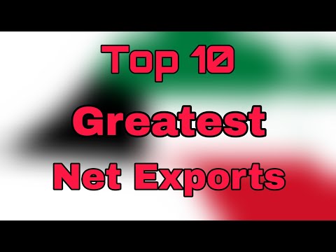 Top 10 Greatest Net Exports