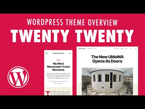 Twenty Twenty WordPress Theme  Overview