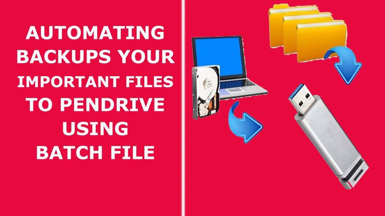 How to create backup batch file in Windows 10 - Eazytrix