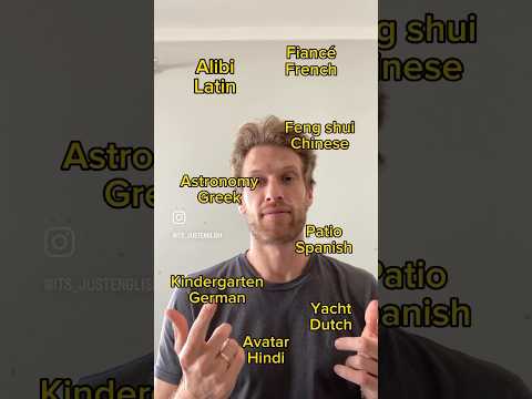 English words that aren’t English #cognates #englishlearning #americanenglish